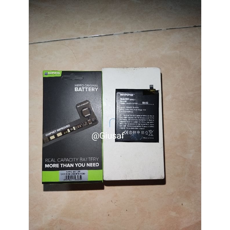 Jual Baterai/Batre Hippo Redmi Note 4/4x/Mido Snapdragon BN43 4100mAh | Shopee Indonesia