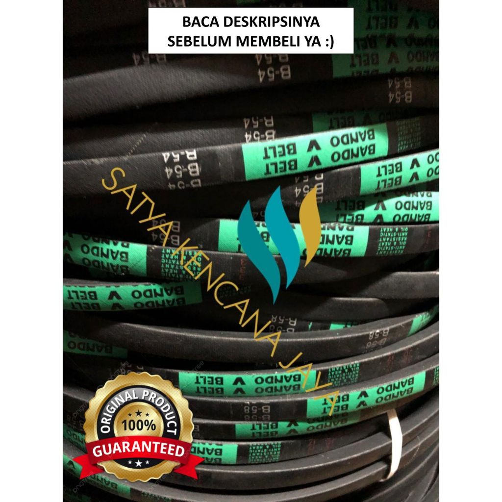 Jual [COD] VBELT FAN BELT B61 B62 B63 B64 B65 B66 B67 B68 B69 B70 BANDO/MITSUBOSHI/FUJI TALI ...