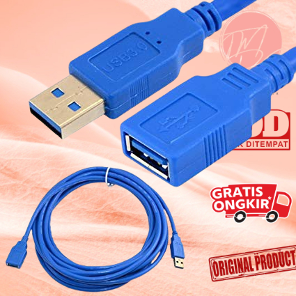 Jual Kabel Extention USB 3.0 Bagus 3 Meter Perpanjangan Male Female Extender | Shopee Indonesia