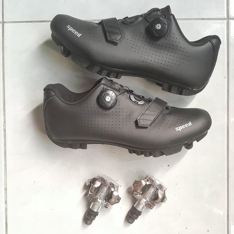 Jual Speed Sepatu Sepeda Multi Cleat MTB ukuran 42. | Shopee Indonesia