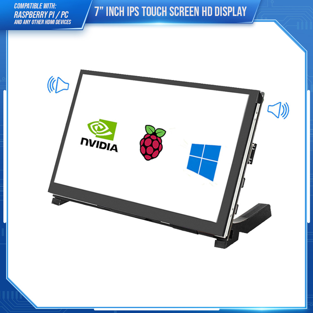 Jual LCD 7 inch IPS Touch Screen 1024x600 Display HDMI for PC Raspberry Pi | Shopee Indonesia