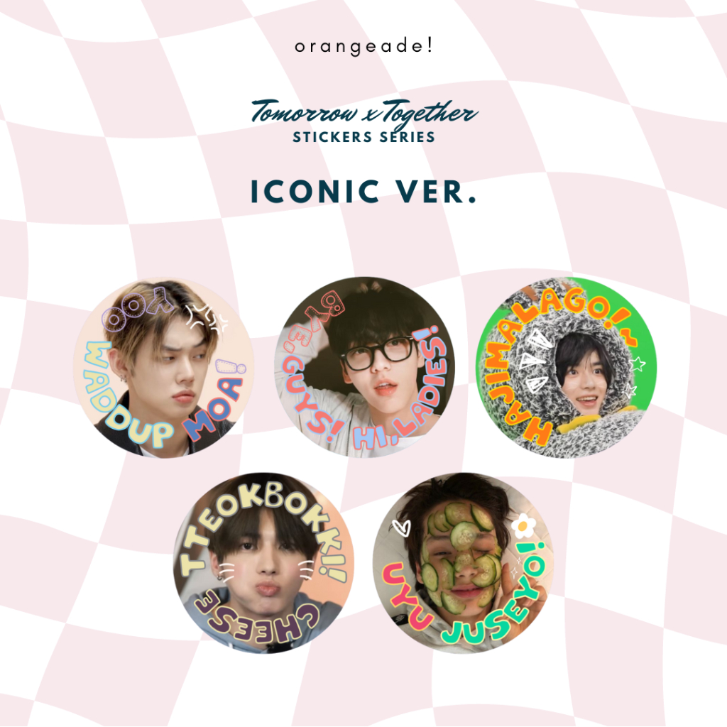 Jual [READY STOCK] TXT STICKERS ICONIC VER. (Stiker KPOP Fanmade Merch ...