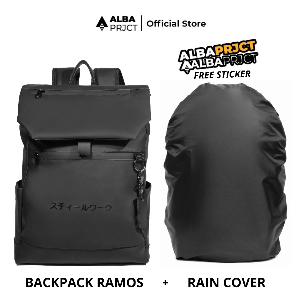 Jual Alba Project - Tas Ransel Backpack "RAMOS BUNDLING RAINCOVER" - Tas Ransel Pria Waterproof ...