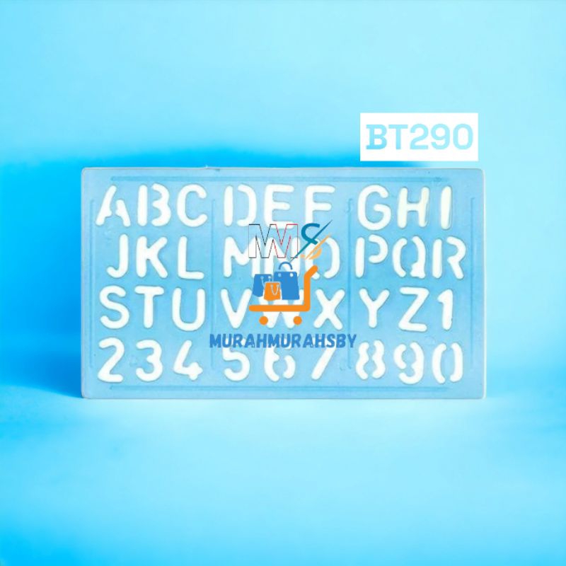 Jual Penggaris BT290 penggaris sablon huruf & angka | Shopee Indonesia
