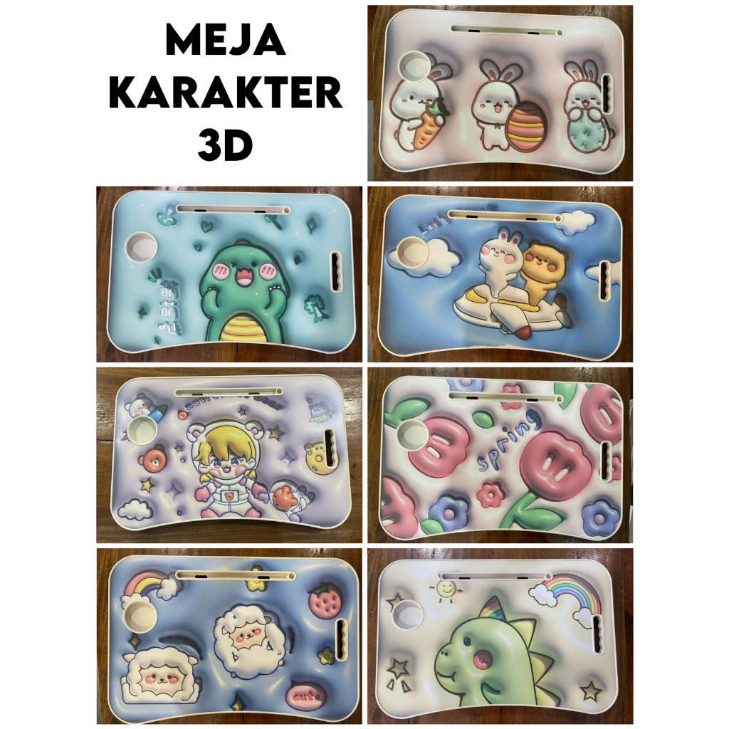 Jual BELLA = MEJA LIPAT BELAJAR ANAK PORTABLE LAPTOP MIXUE / 3D ...