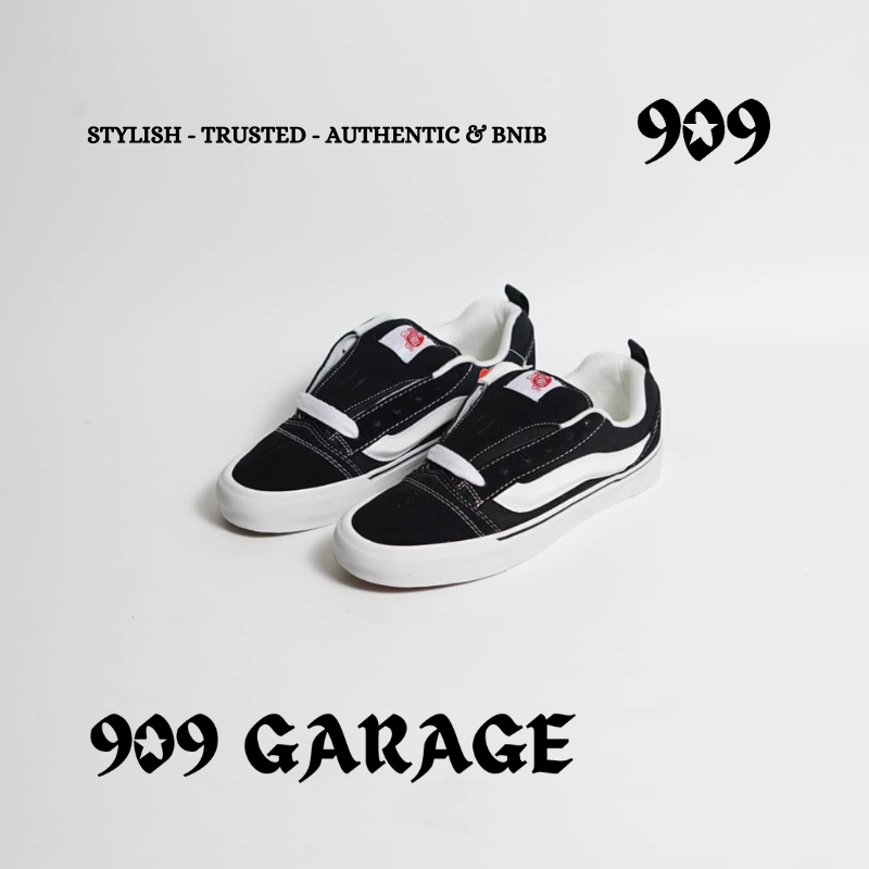 Jual Sepatu Vans KNU Skool Black White 100% Original BNIB | Shopee ...