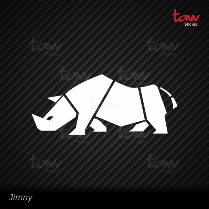 Jual Rhino Cutting Sticker Stiker Kaca mobil motor Laptop Helm Jimny ...
