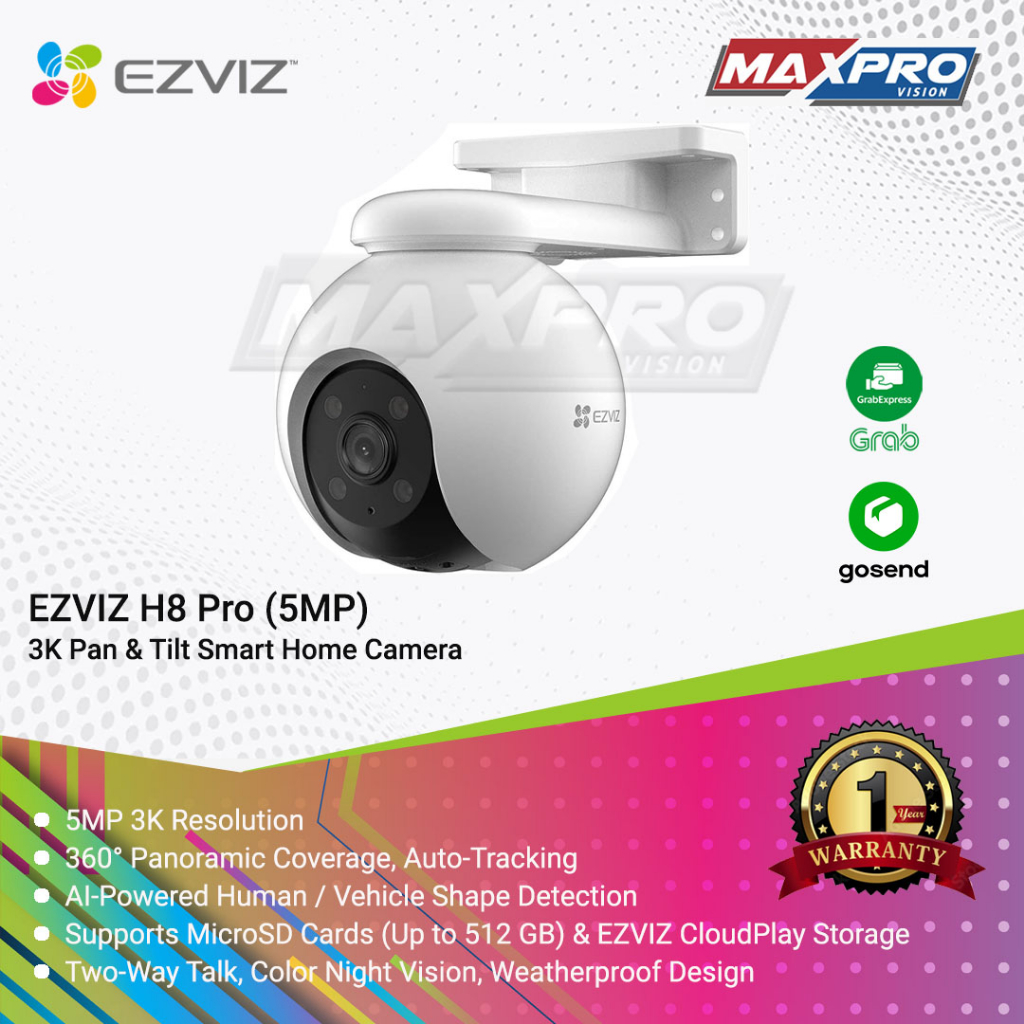 Jual EZVIZ H8 PRO 3K - IP CAMERA 5MP SMART WIRELESS PAN TILT CAMERA | Shopee Indonesia