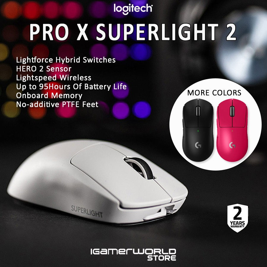 Jual Logitech G PRO X Superlight 2 Lightspeed Wireless Gaming Mouse ...