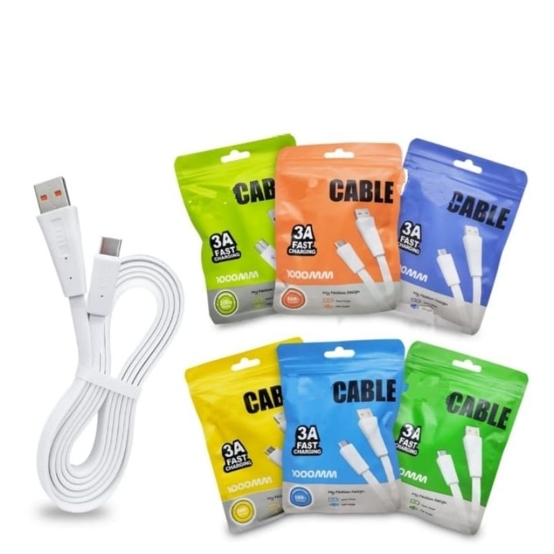 Jual Kabel Data BRAND 3A - Micro USB | Shopee Indonesia