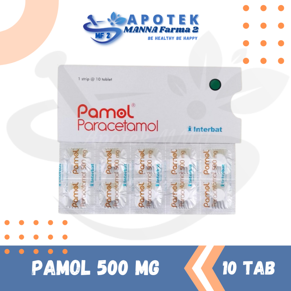 Jual PAMOL TABLET 500MG (PER STRIP 10 TABLET) | Shopee Indonesia