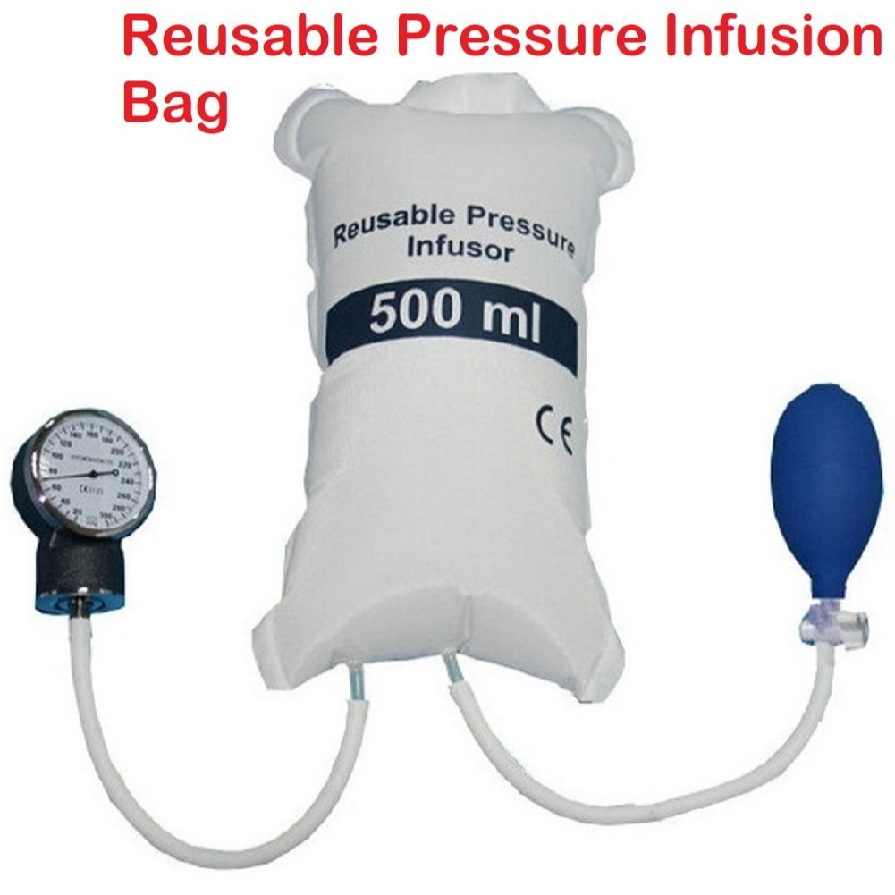 Jual Reusable pressure infusion bag 500 ml dengan manometer / infusion ...