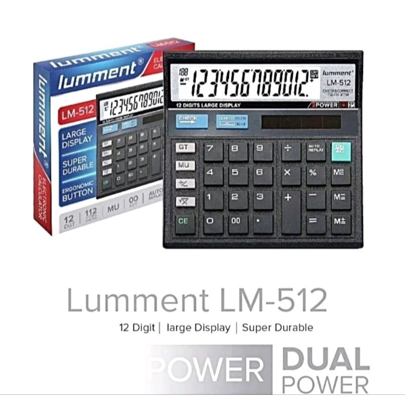 Jual KALKULATOR 12 DIGIT LUMMENT | Shopee Indonesia