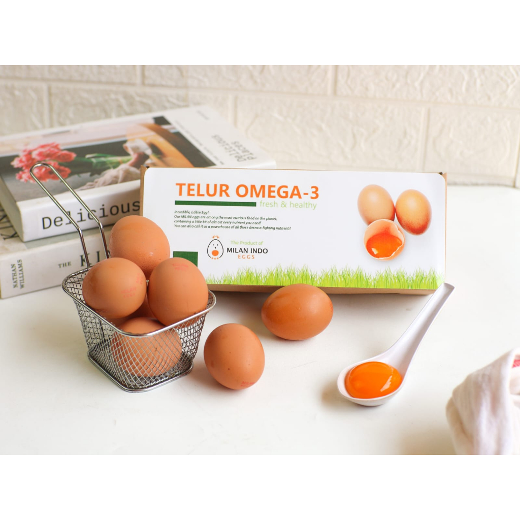 Jual Telur Ayam Negri Omega 3 Asli Fresh Premium Quality 1 box (10 ...