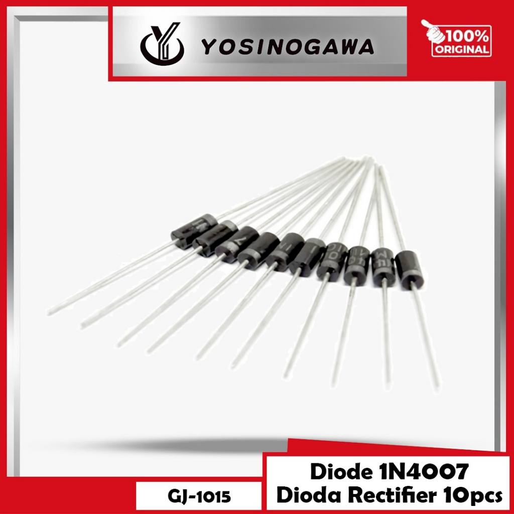 Jual YOSINOGAWA - Diode 1n4007 Dioda Rectifier 10pcs / Diode IN 4007 1A ...