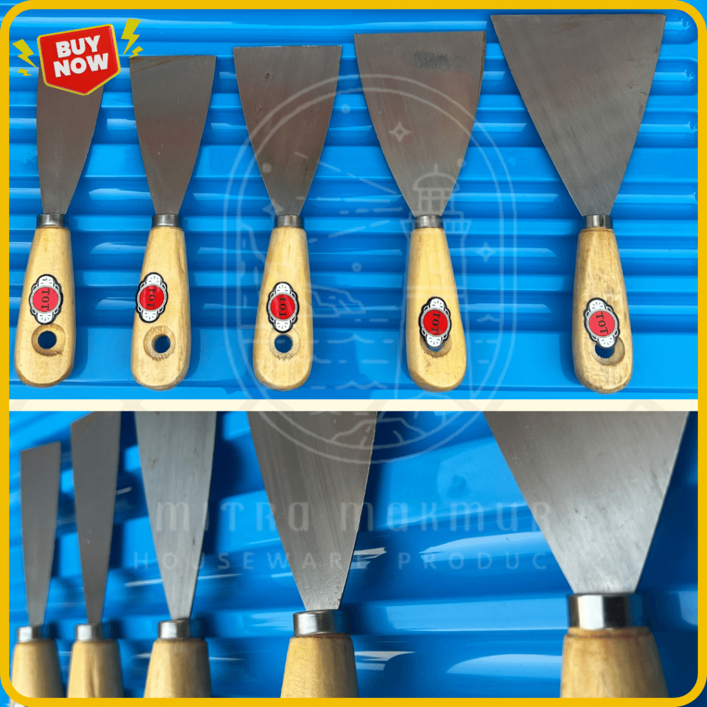 Jual KAPE PLAT GAGANG KAYU SCRAPPER KAPE TOT 1 1/2 - 2 - 2 1/2 - 3 - 4 ...