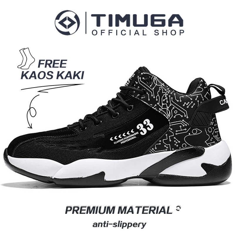 Jual TIMUGA Sepatu Pria Sneakers Basket Olahraga Fashion Sepatu ...
