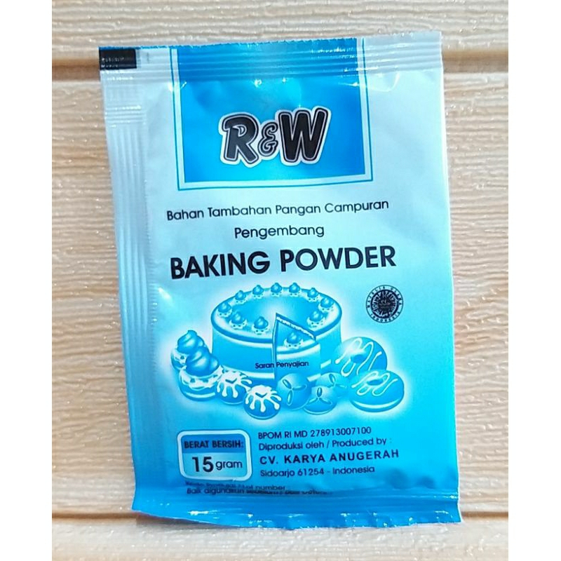 Jual MURAH R&W Baking Powder Sachet Double Acting 15gr/ RW Baking ...
