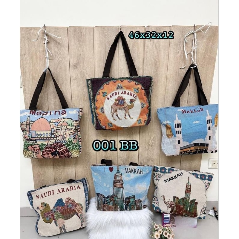 Jual TAS Oleh oleh HAJI tas khas mesir dubai arab - tas unta tote bag ...