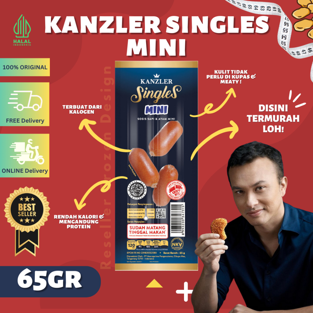 Jual KANZLER SINGLES SOSIS MINI | SOSIS KECIL KENJLER SIAP MAKAN ISI 4 | SOSIS VIRAL KENZLER ...