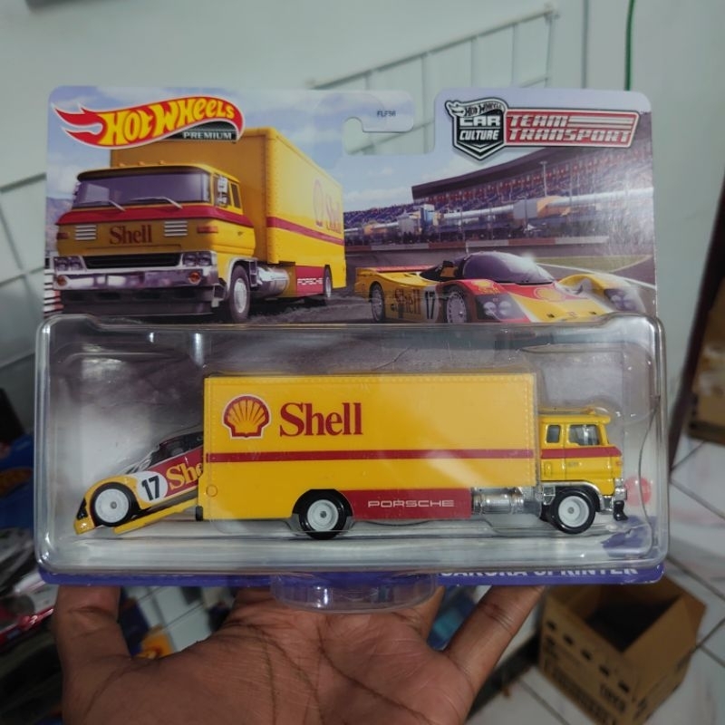 Jual Hot Wheels Team Transport Porsche Shell | Shopee Indonesia