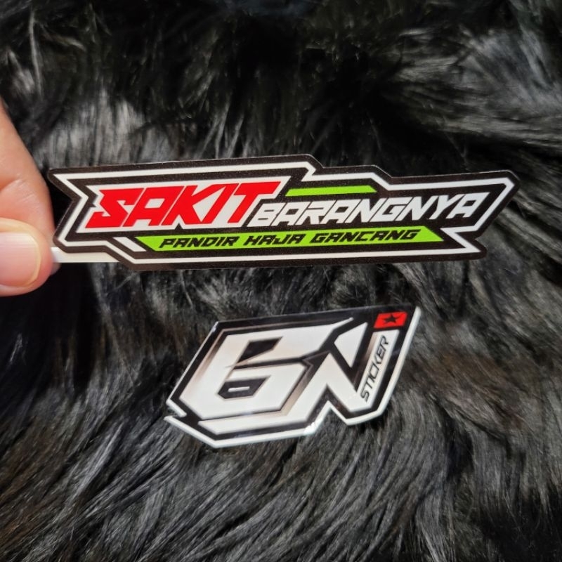 Jual sticker kata2 stiker kata2 sakit barangnya pandir haja gancang ...