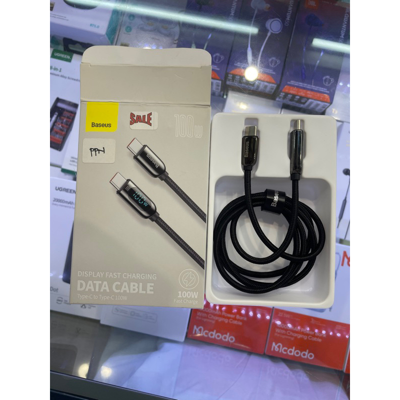 Jual Kabel Data Type-C To Type-C 100W PD Fast Charging Baseus Led ...