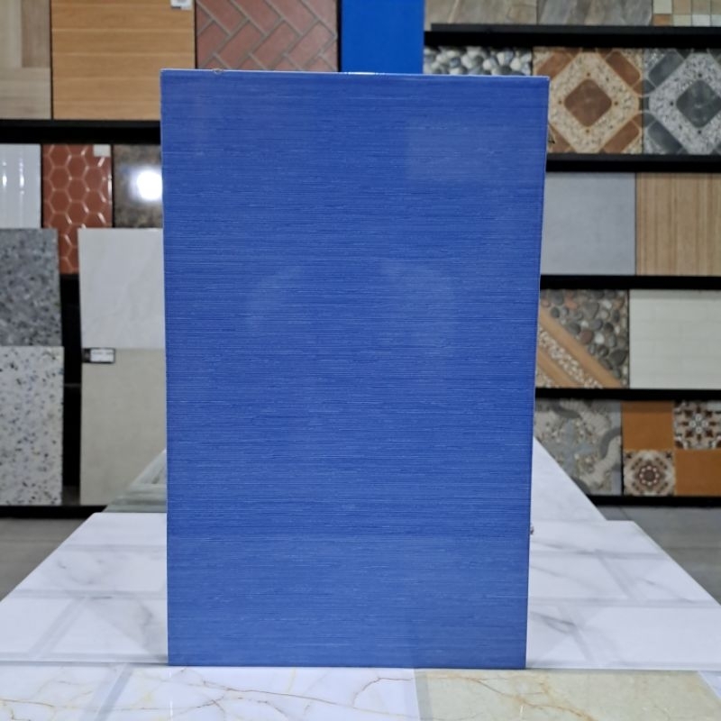 Jual Keramik Biru Mulia Signature 25x40 AZALIA BLUE | Shopee Indonesia