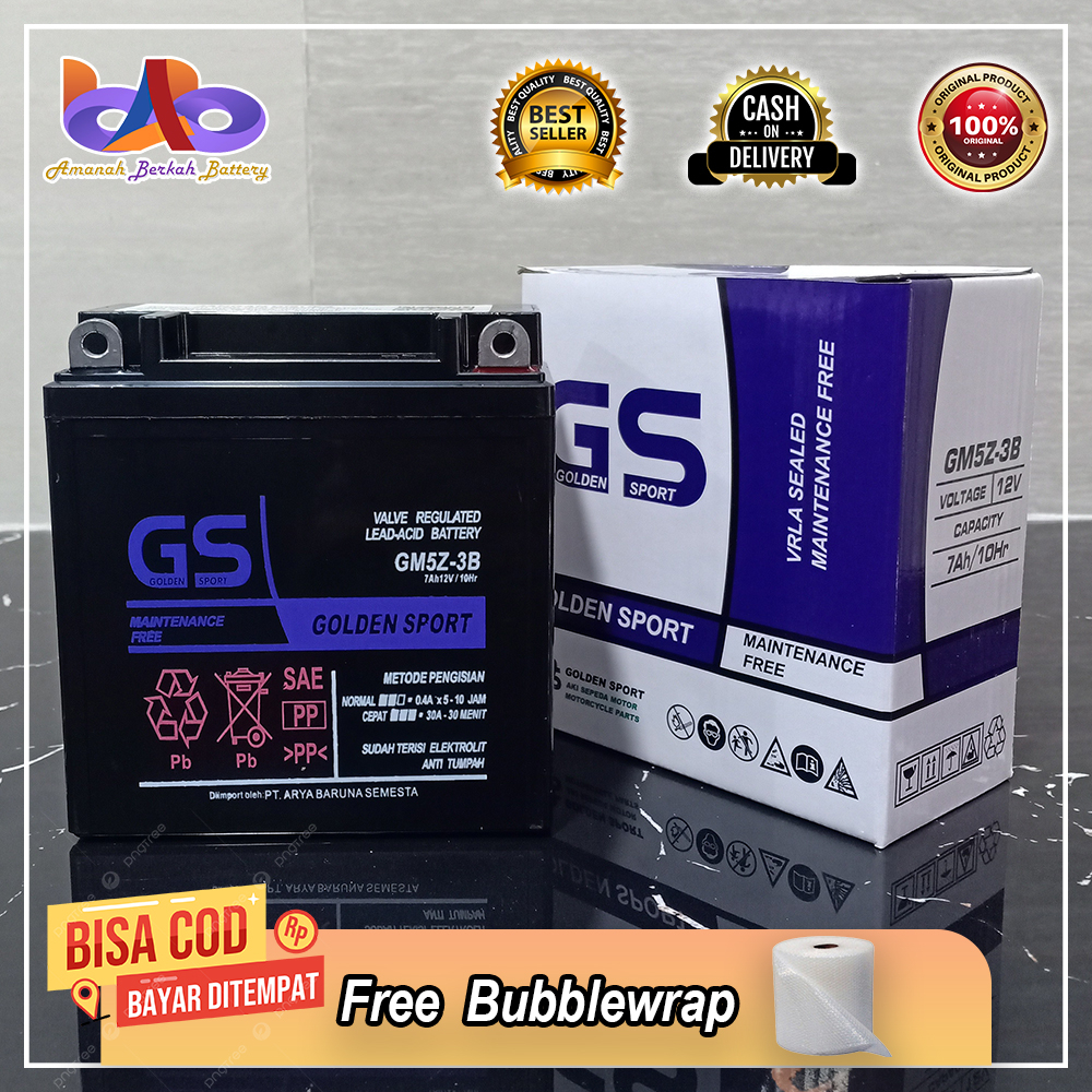 Jual Aki Motor Mio Smile, Mio Sporty, Jupiter Mx, Vega Z/ZR, Supra Fit GM5Z-3B GS Aki Kering MF ...