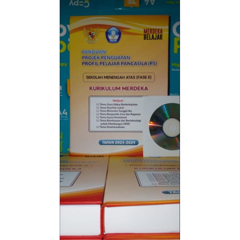 Jual BUKU PANDUAN TEMA PENGUAT P5 TINGKAT SMA +CD | Shopee Indonesia