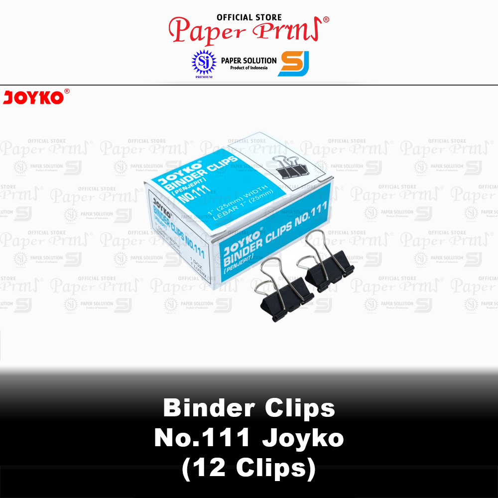 Jual Binder Clip 111 - Box Kecil isi 12 Clips | Shopee Indonesia