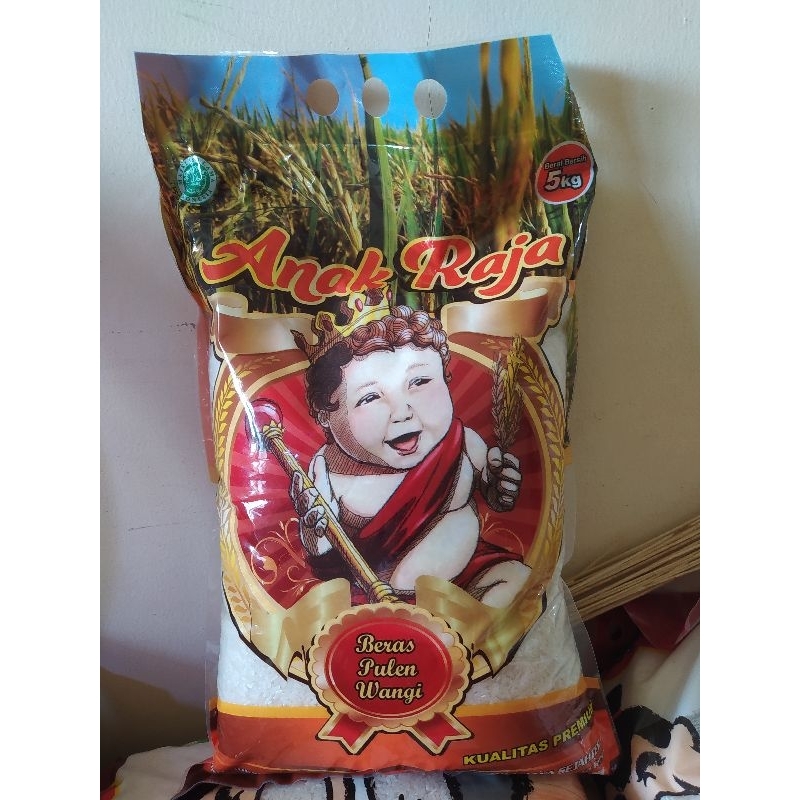 Jual Beras pulen wangi Anak raja 5kg | Shopee Indonesia