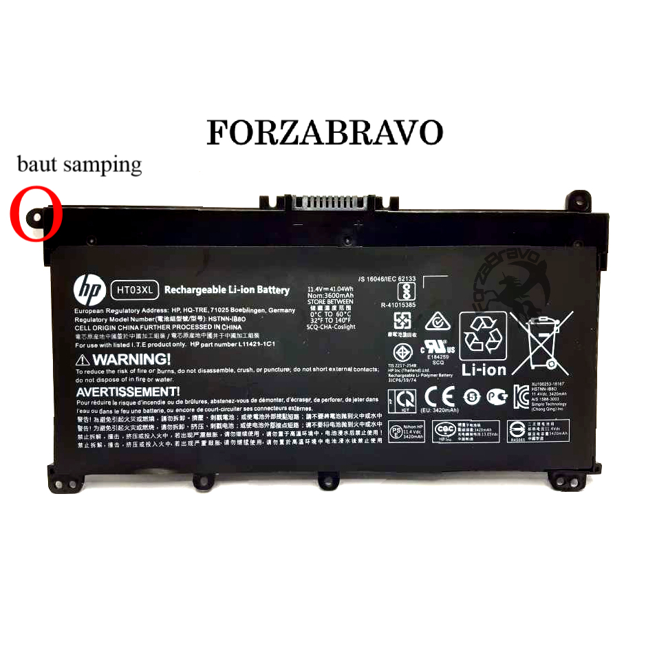 Jual Battery Baterai Hp 15s-fq2503tu 15s-fq2705tu 15s-fq HT03XL ...