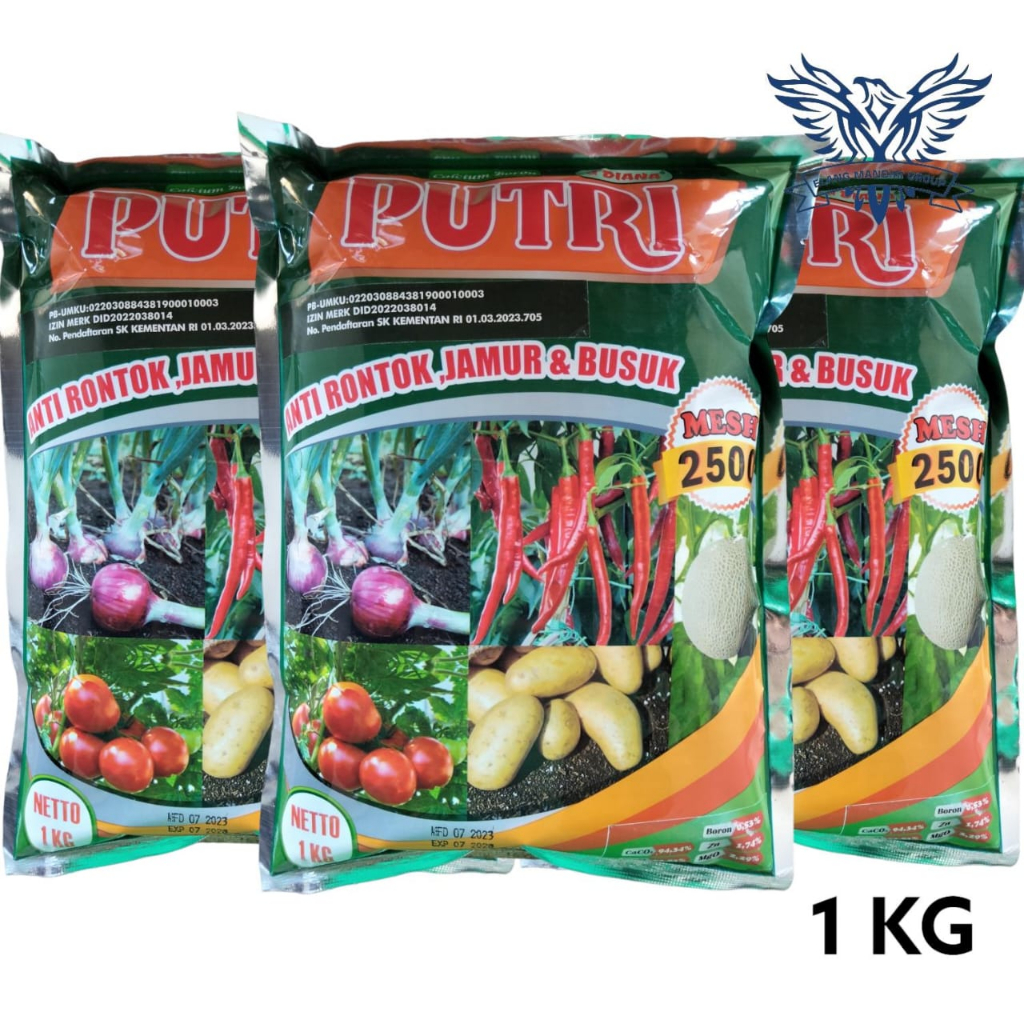 Jual Calsium PUTRI 1 KG MESH 2500 Mencegah rontok jamur dan busuk Pada ...