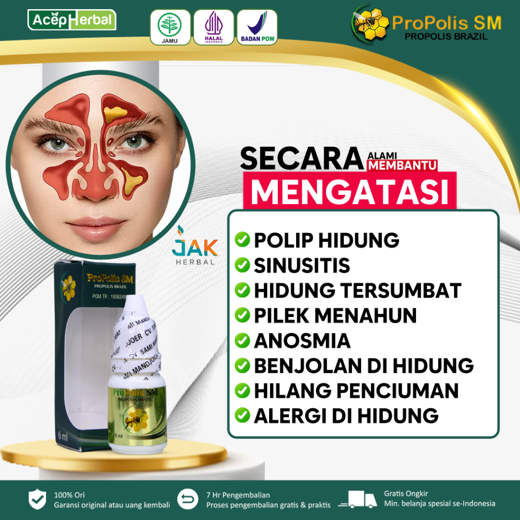 Jual Obat Polip Hidung, Sinusitis, Hidung Tersumbat, Gangguan Pernafasan, Infeksi Saluran Nafas ...