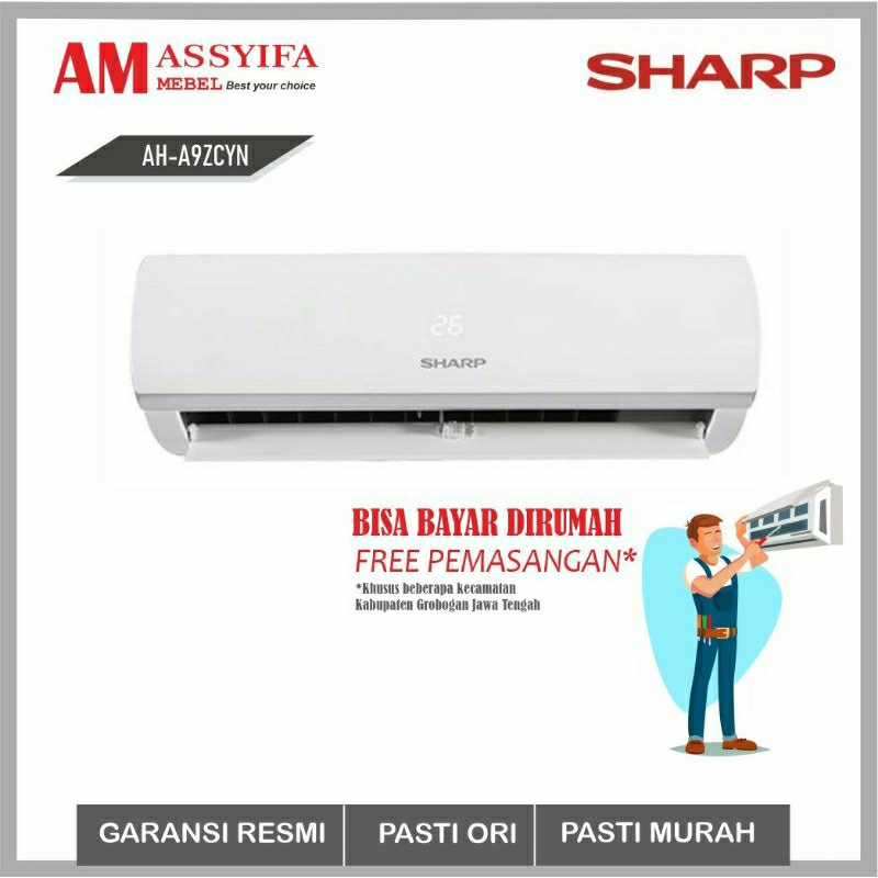 Jual AC SHARP 1PK AH-A9ZCYN TERBARU LOW WATT | Shopee Indonesia