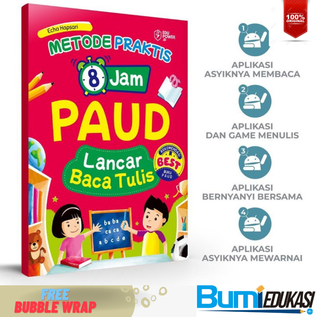 Jual BUKU PAUD DAN TK METODE PRAKTIS 8 JAM PAUD LANCAR BACA TULIS ...