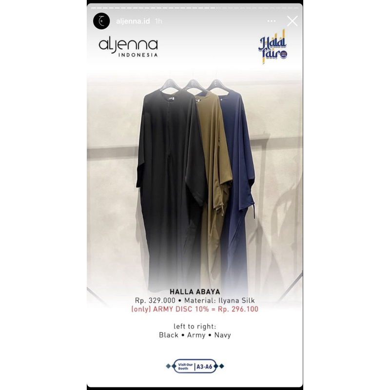 Jual HALLA ABAYA ALJENNA | Shopee Indonesia