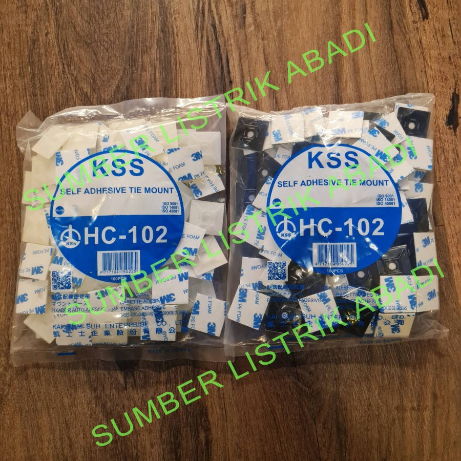 Jual KSS Self Adhesive Tie Mount HC 102 (perekat 3M) | Shopee Indonesia