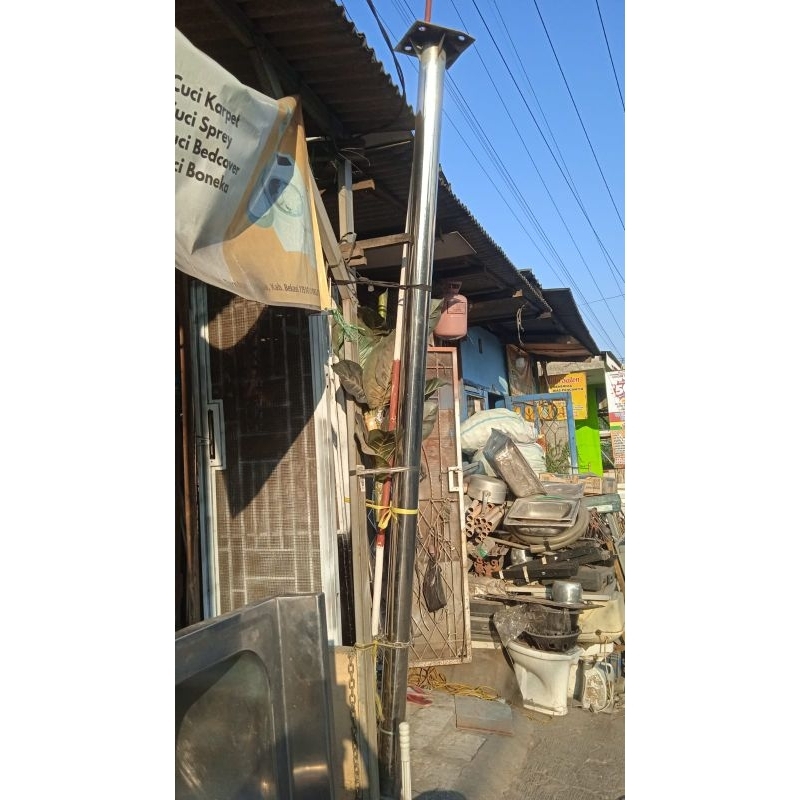 Jual TIANG PIPA STENLIS UKURAN 3 in PANJANG : 3 METER | Shopee Indonesia