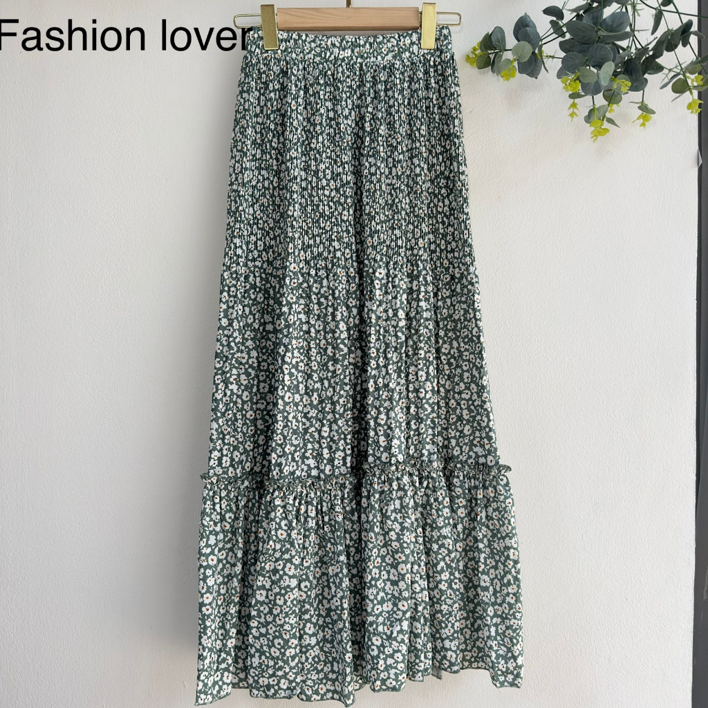 Jual ROK SERUT BAHAN HYGET PREMIUM IMPORT / ROK MOTIF BUNGA PANJANG ...