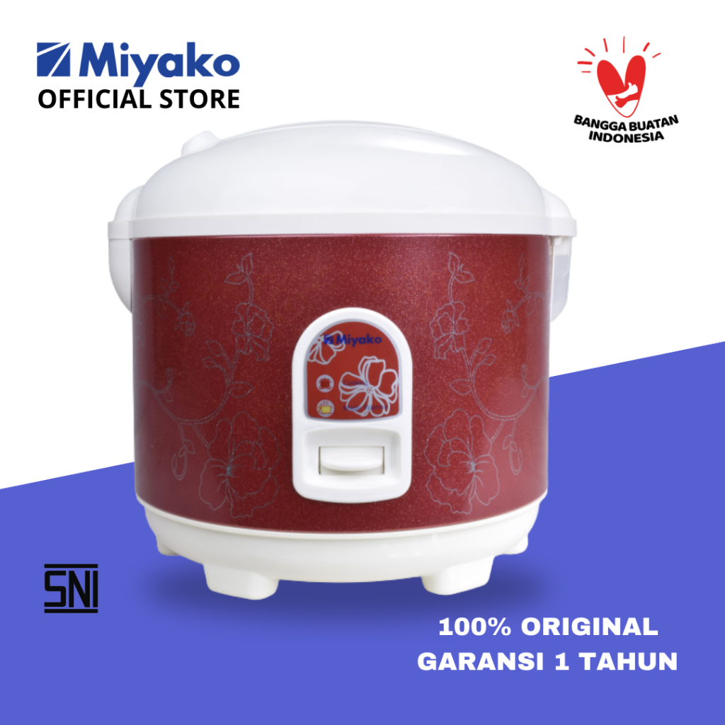 Jual Magic Com Miyako MCM-528-BGS Rice cooker – 1.8 Liter 3in1 395 Watt ...