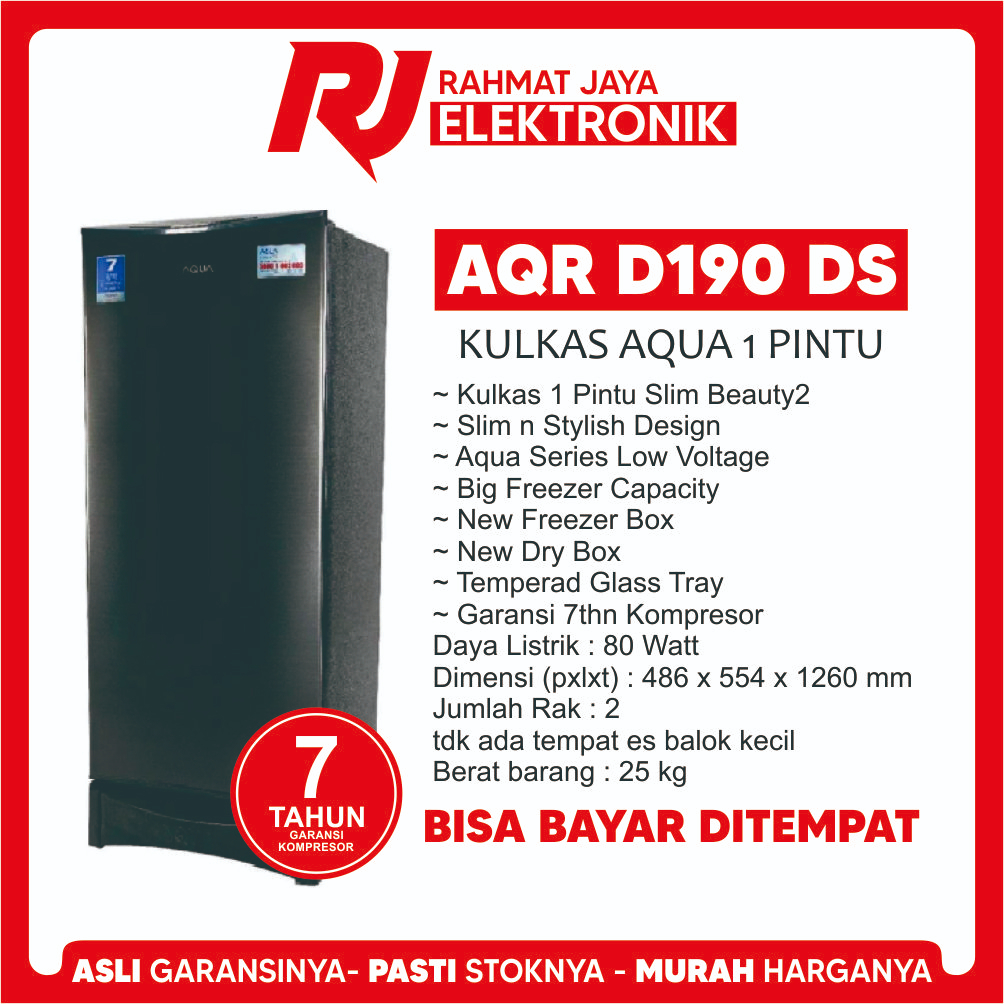 Jual Kulkas Aqua sanyo AQR-D191 DS 1 PINTU | Shopee Indonesia