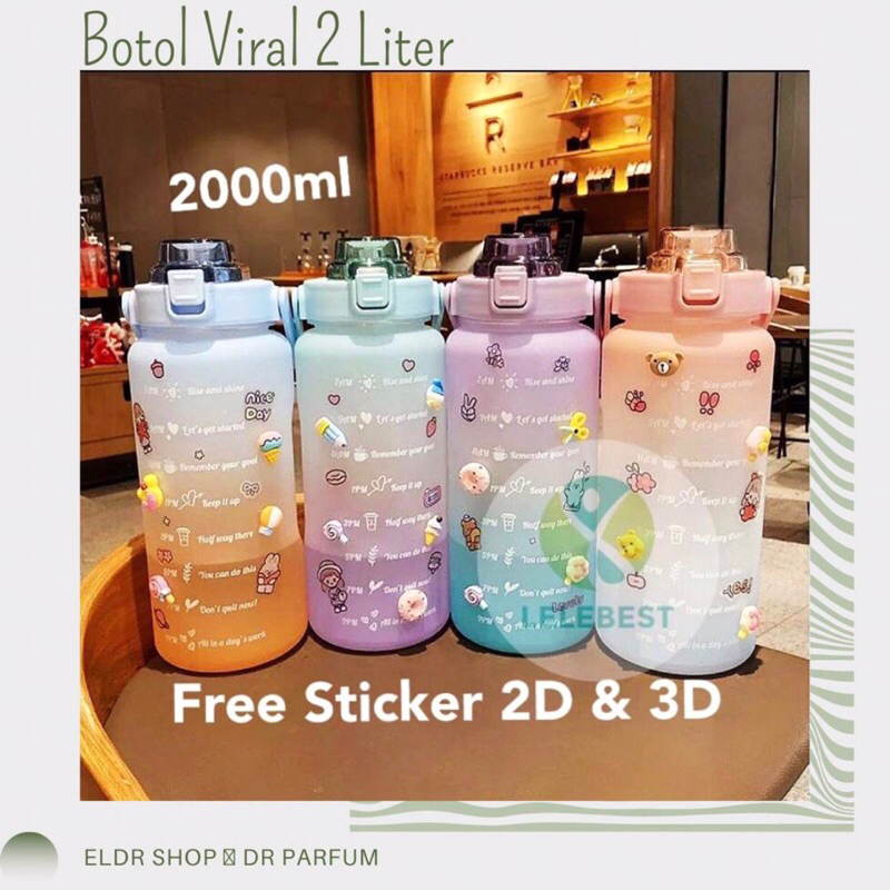 Jual Botol Gradasi Viral 2L | Shopee Indonesia