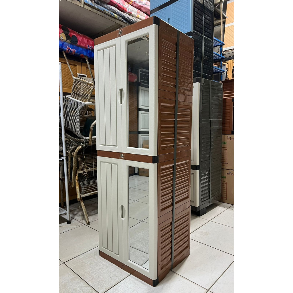 Jual NEW PREMIUM LEMARI PLASTIK / LEMARI PAKAIAN / LEMARI PLASTIK KACA ...