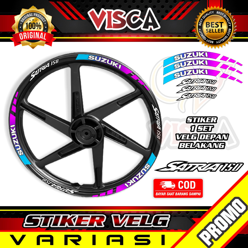 Jual Stiker Velg List Velg Motor Stiker Velg Sticker Velg Motor SATRIA ...