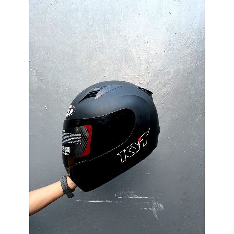 Jual KYT R10 Solid DOT Paket Ganteng Helm Full Face - Hitam dop ...