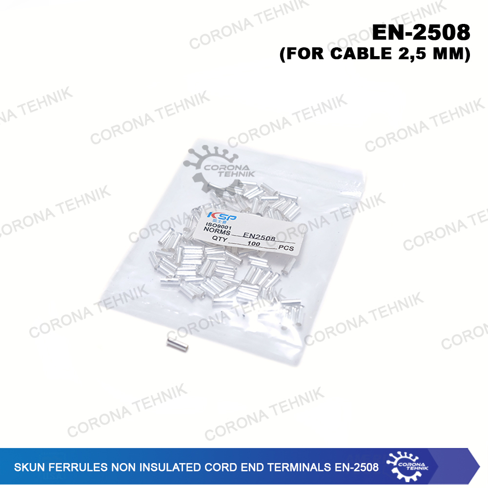 Jual FORT EN-2508 - Skun Ferrules Non Insulated Cord End Terminals ...