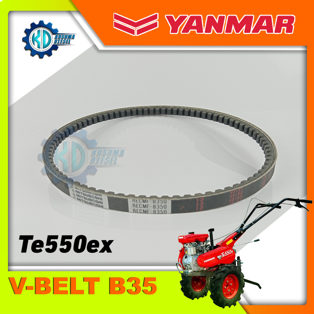 Jual V BELT B35 - V BELT UKURAN YANMAR TE 550 - VANBEL VIBEL TALI KIPAS ...
