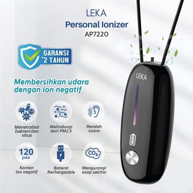Jual LEKA AP7220 personal ionizer portable purifier kalung | Shopee ...